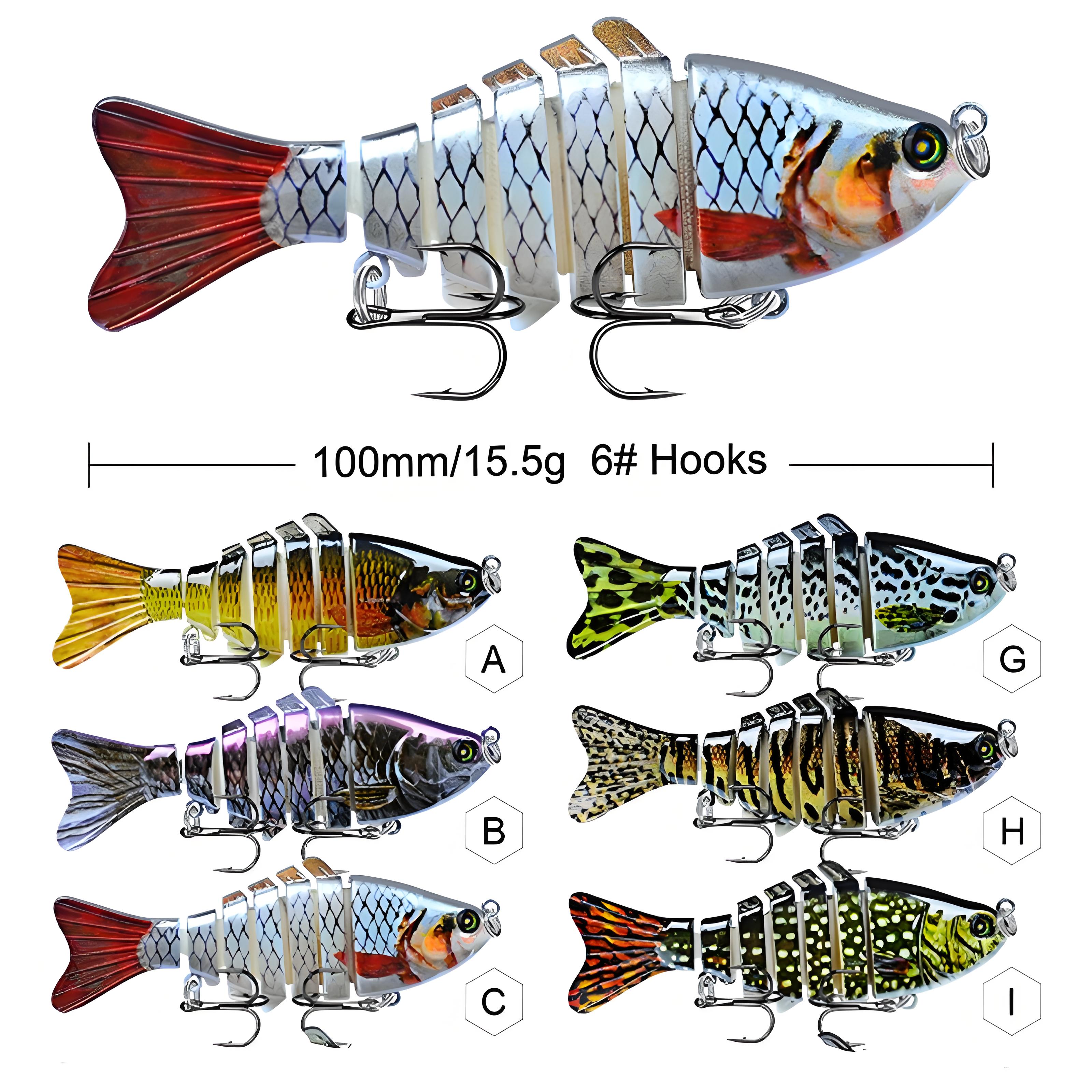 Lua Bionic Bait 10cm Road Plastic Hard Bait 15.5g 7-Section Fish ...