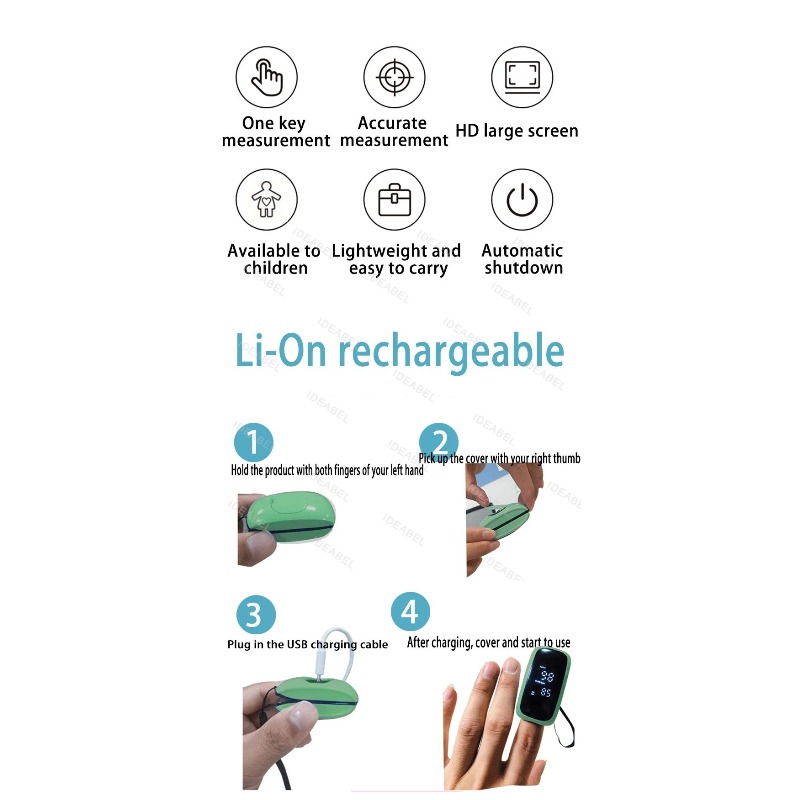 Digital Oximeter with Rechargeable Battery, Infrared Ear Thermometer ...