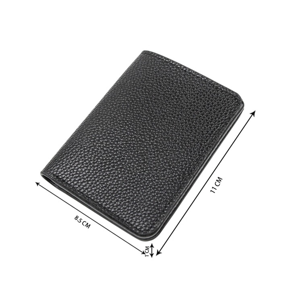 Men's Slim Synthetic Leather Wallet - Compact Card Holder with ...