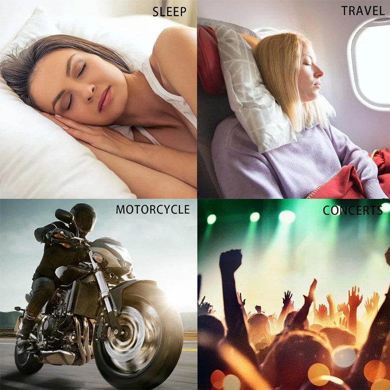 1 Pair Noise Reduction Earplugs Soft Silicone Ear Muffs Ear Protection ...