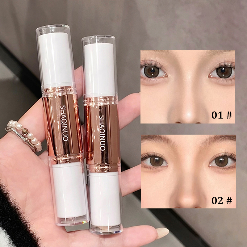 SHAQINUO Double-Headed Highlight & Contour Stick - Natural Matte Finish ...