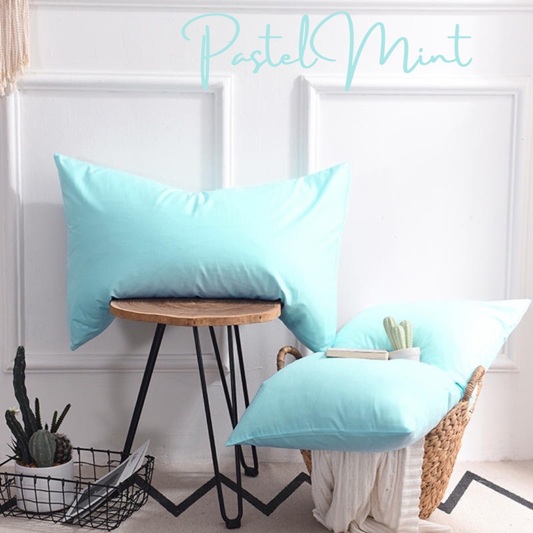 Plain Pastel Pillowcase Nordic Aesthetic Soft Cotton Pillow Cover ...