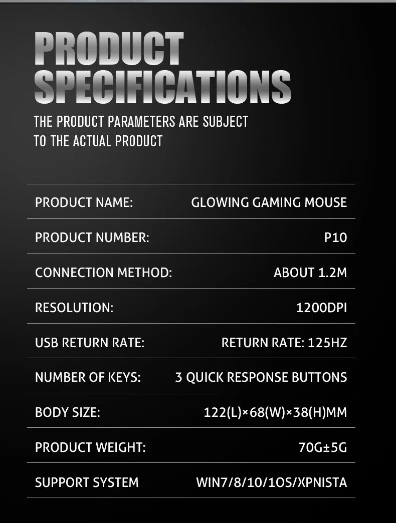 Wired Mouse for Laptop Desktop Optical 1200DPI LED Backlit Ergonomic ...