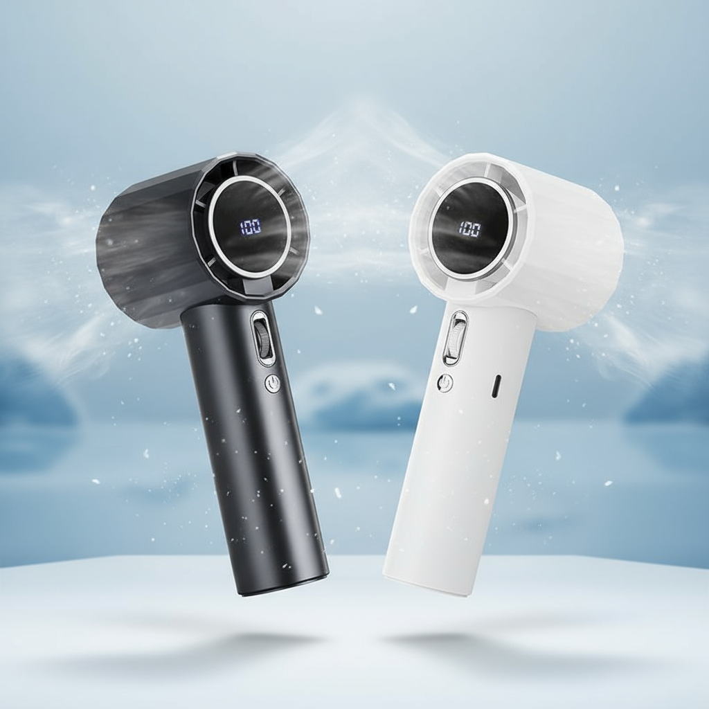 100 Speed USB Mini Portable Handheld Fan Rechargeable Turbo Fan Desktop ...