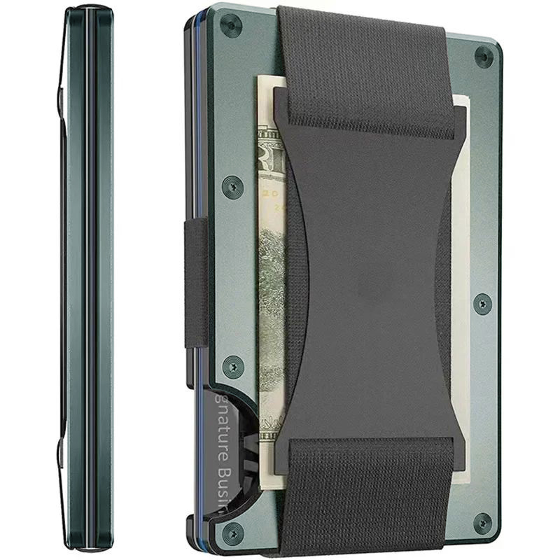 Rfid Carbon Fiber Men Wallets Famous Brand Metal Slim Thin Man Wallet ...