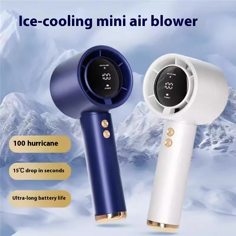 Portable Turbo Fan 100-Speed USB Mini Handheld Rechargeable Small ...