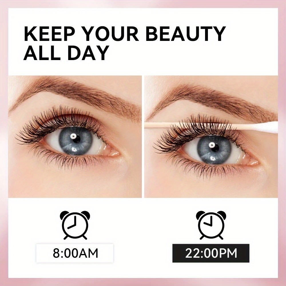 4D Eyelashes Mascara Waterproof Mascara Silk Fiber Long Lasting ...