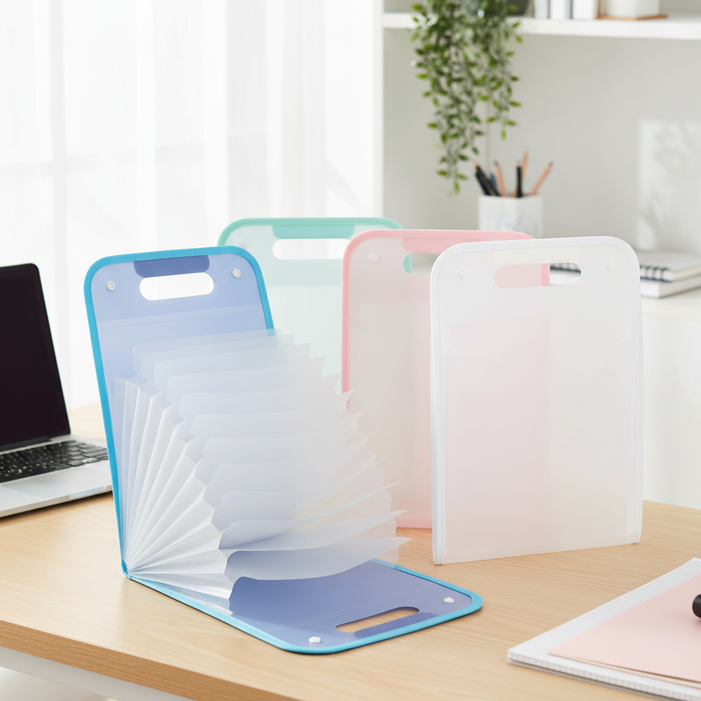 A4 Size 13-Pocket Vertical Expanding File Folder, Labelable Accordion ...