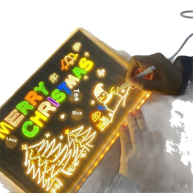 LED Notepad Illuminated Writing Pad Message Board Kids Educational Gift ...
