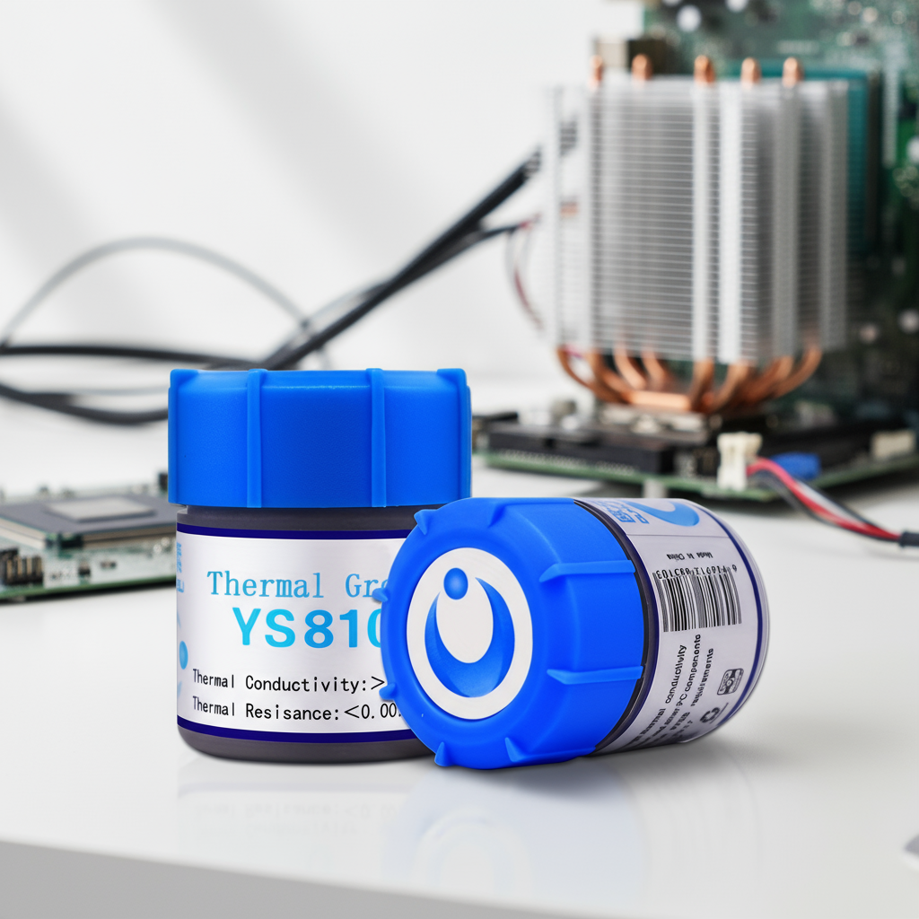 Thermal paste for CPU heat dissipation in desktop PC, silicone grease ...