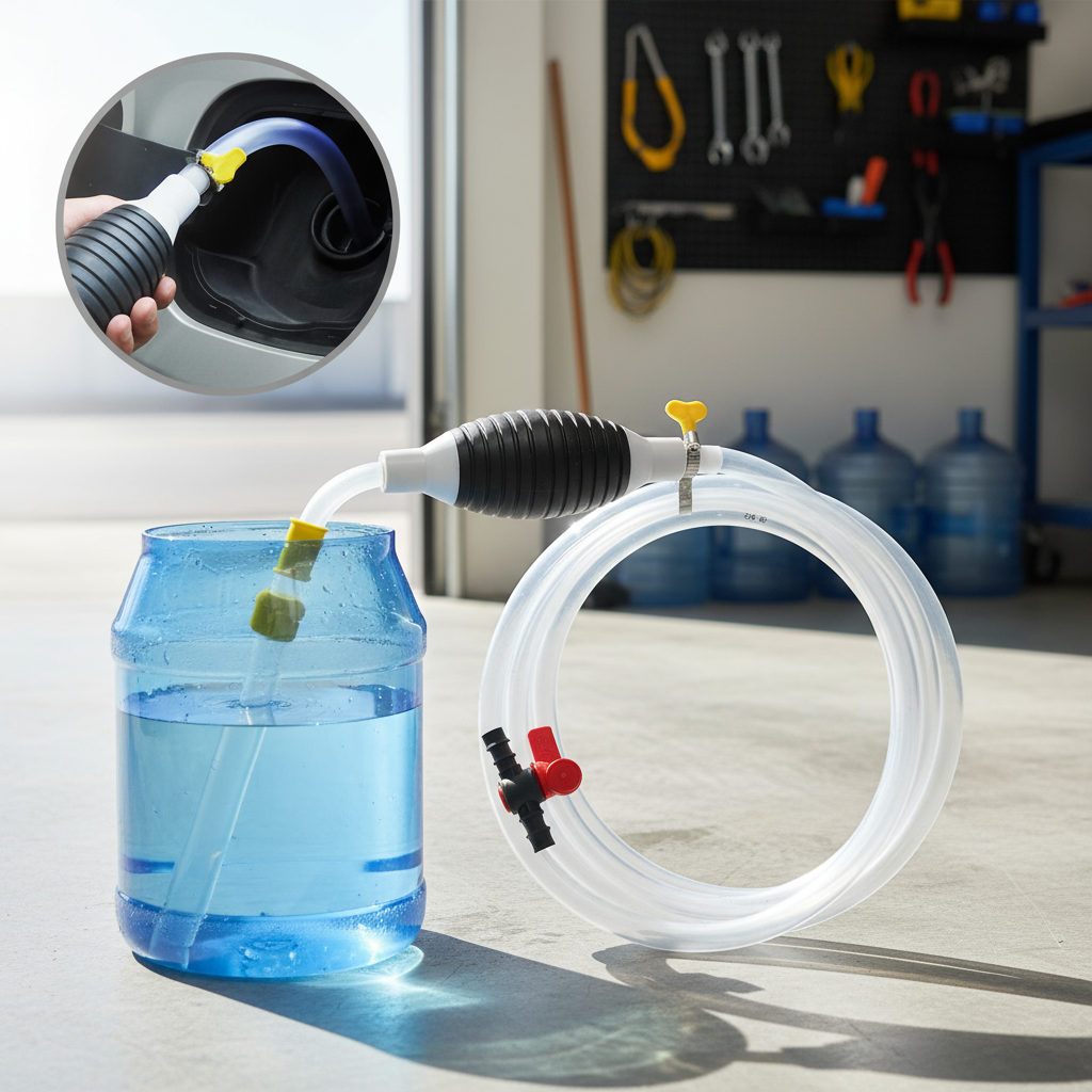 B-HOME Hand Operated Oil Extractor with Hose 1/1.5/2 Meter Suction ...