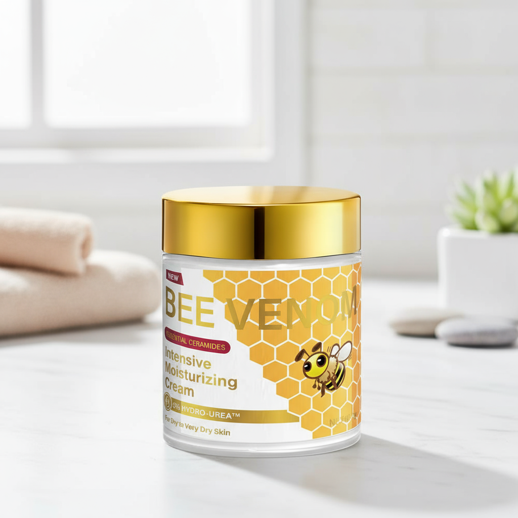 5% Urea Bee Venom Cream with Shea Butter - Hypoallergenic, Unscented ...