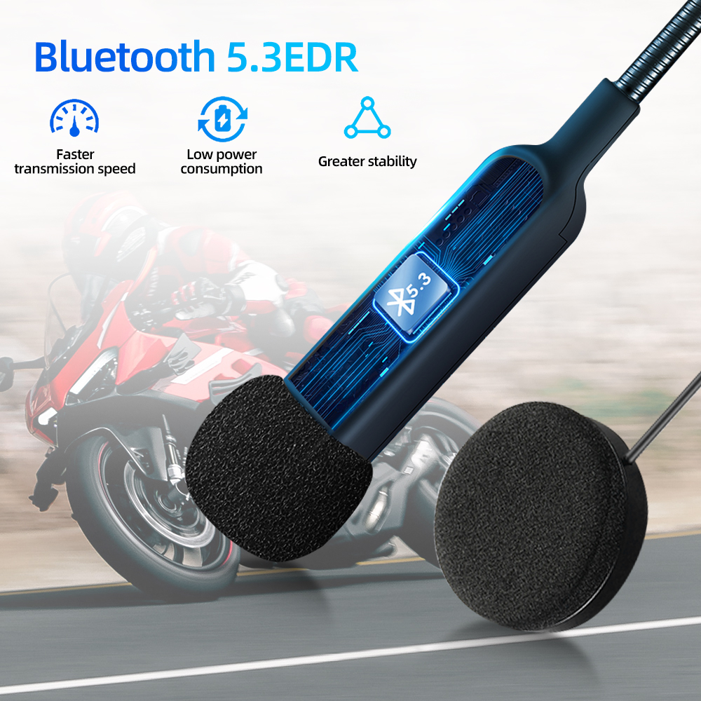 BT30S Wireless Motorcycle Helmet Headset Bluetooth Earphones Handsfree ...