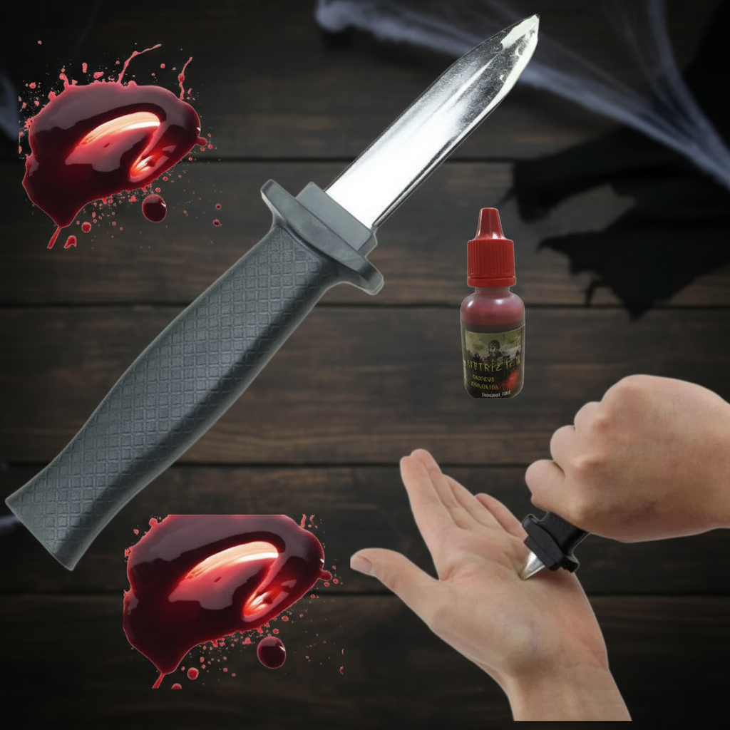 Children's Boy Gift, Spring-loaded Plastic Knife, Retractable Trick Toy ...