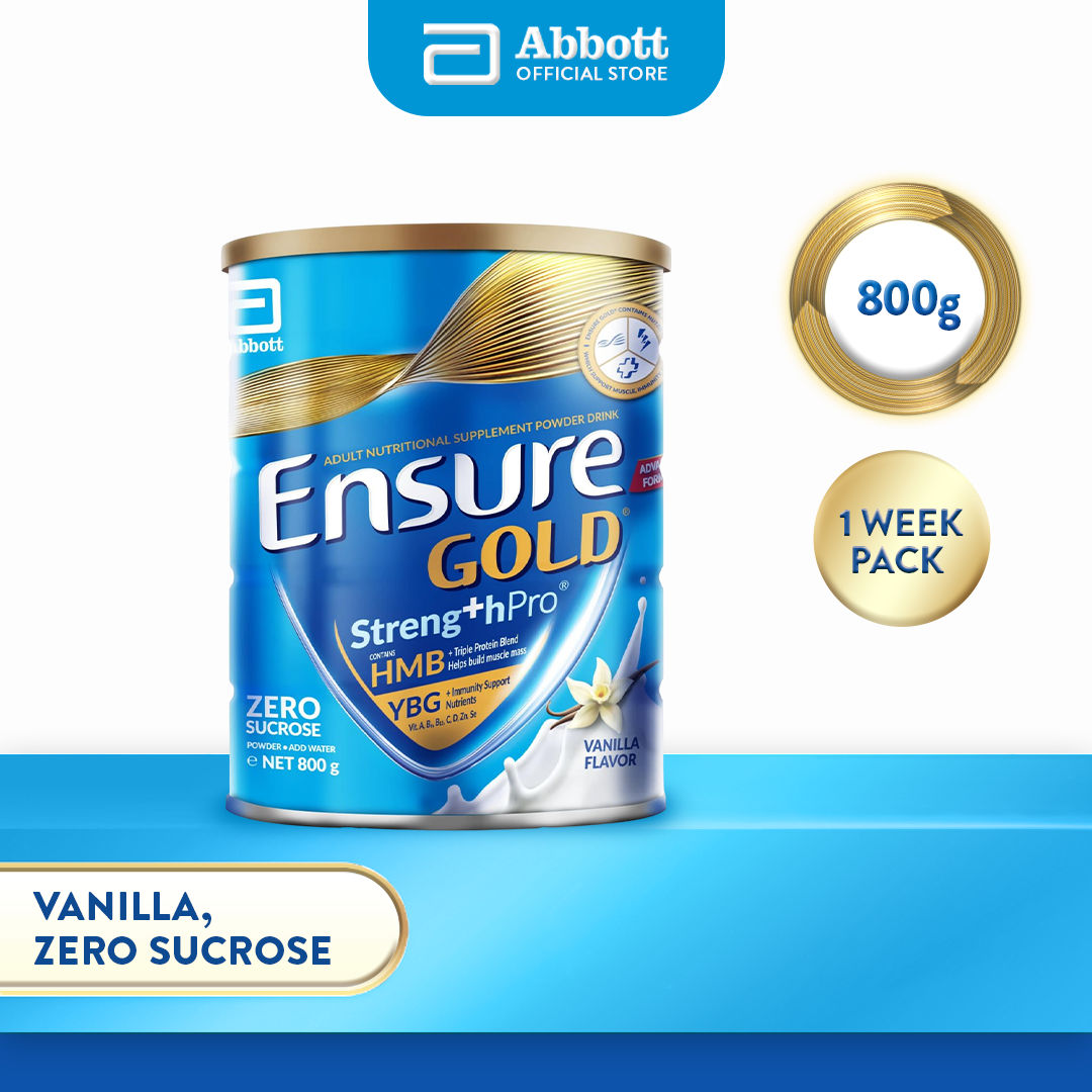 Ensure Gold with Streng+hPro Zero Sucrose 800g For Adult Nutrition | Shopee Philippines
