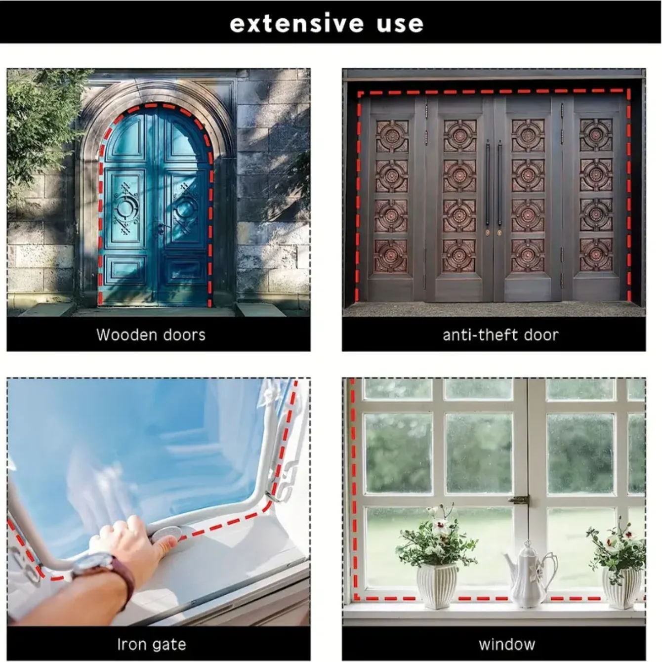 Security Door Access Door Window Sealing Strip TPE Weatherproof Anti ...