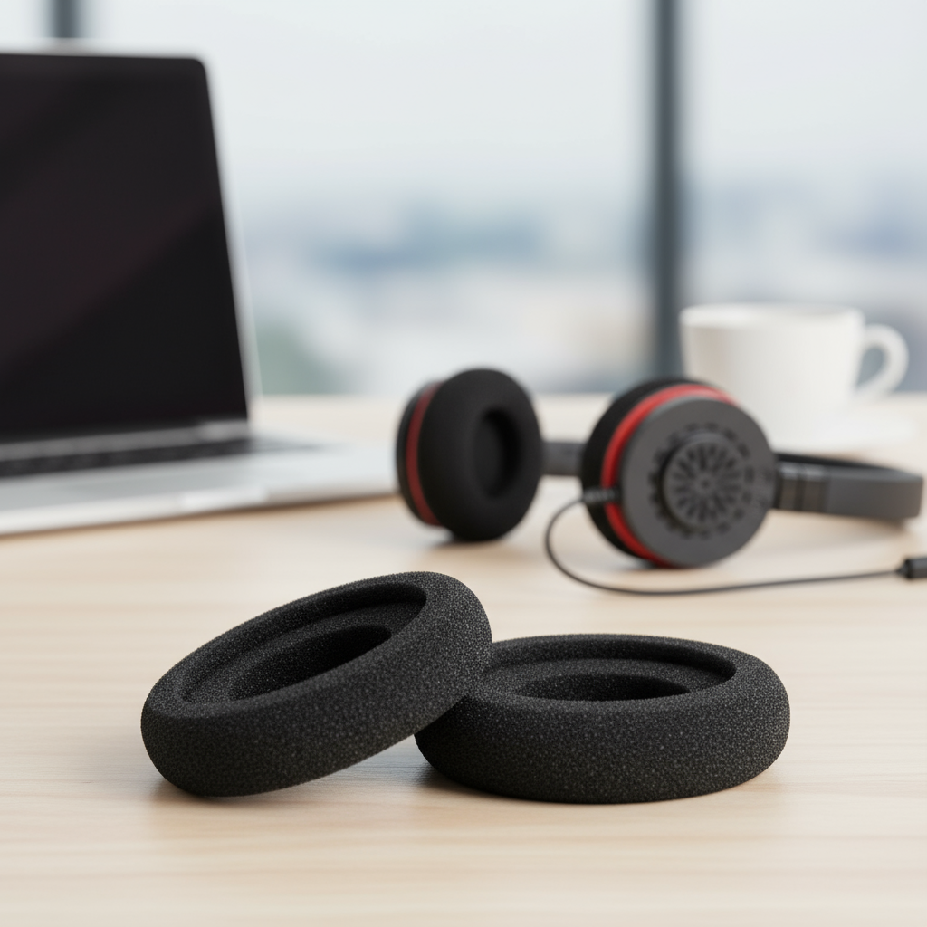 Soft Foam Replacement Earpads for Jabra Evolve 20 20se 30 30II 40 65 65 ...