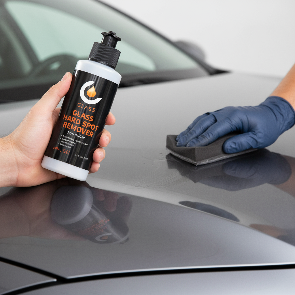 50g Anti-Fog Car Glass Cleaning Cream - Oil Film Remover with Sponge ...