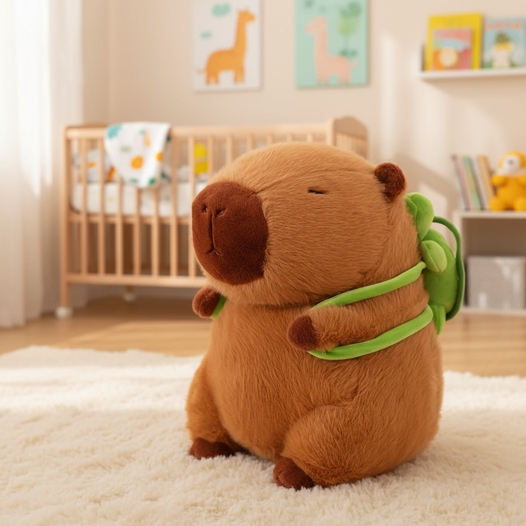 Latest Cute Capybara Stuffed Animal with Carry Pouch - Great Soft Gift ...
