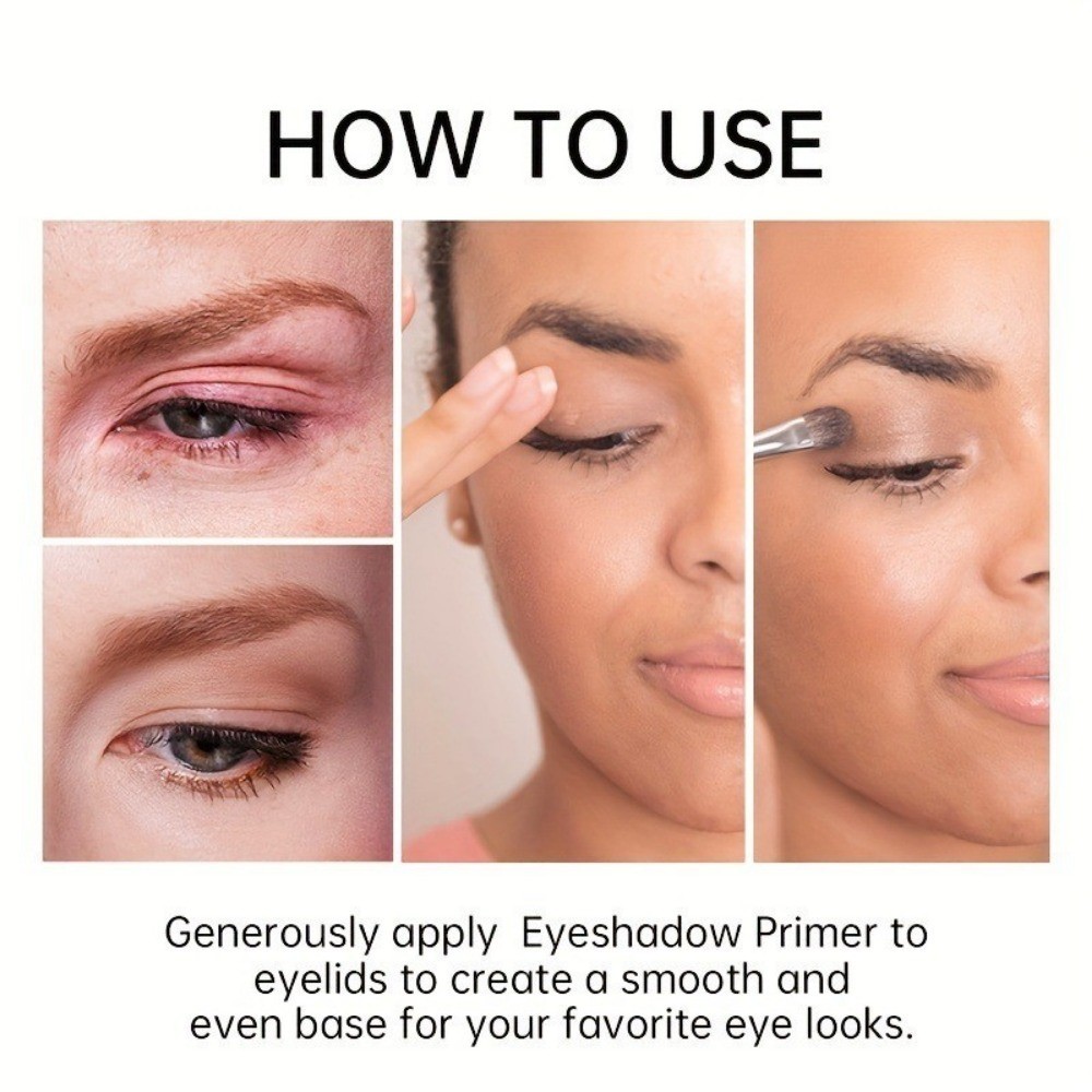 Eyeshadow Primer Eye Base Cream, Brightening Skin Tone Waterproof Long ...