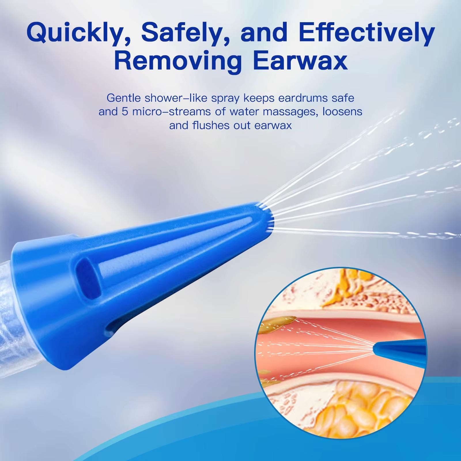 Ear Wax Removal Manual Ear Irrigation Flushing System EarWax Clean Tool ...
