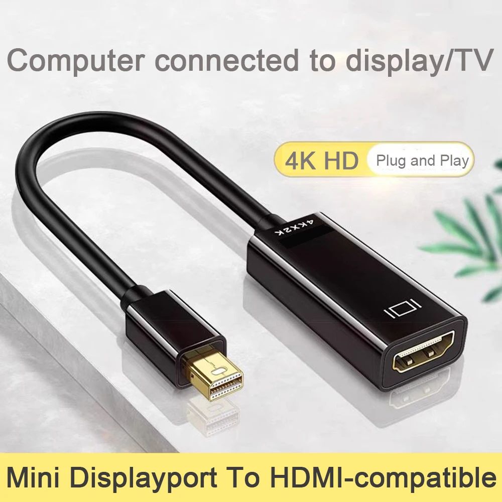 Mini DisplayPort to HDMI Adapter 4K for Apple MacBook Air Pro TV and ...