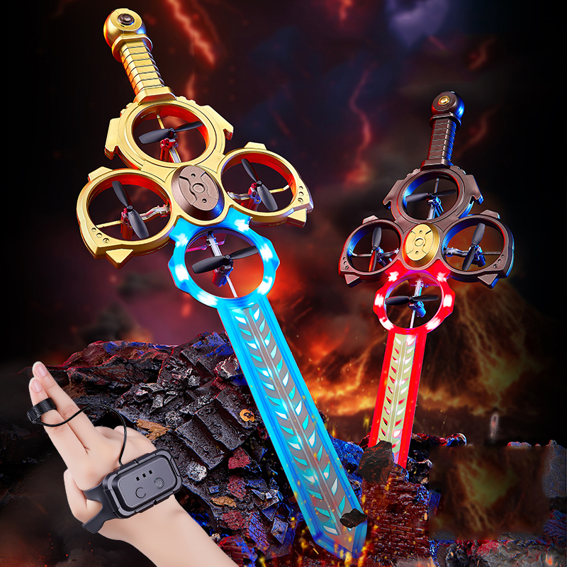 Upgraded Flying Sword RC Drone with Colorful LED Lights, Hand Gesture ...