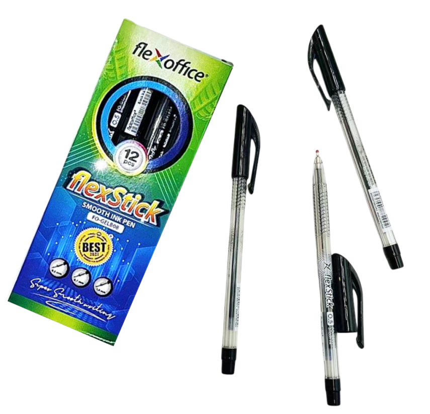 FlexOffice Smooth Ink Pen 12pcs Flexstick/Flextok Ballpen 0.5mm/0.7mm ...