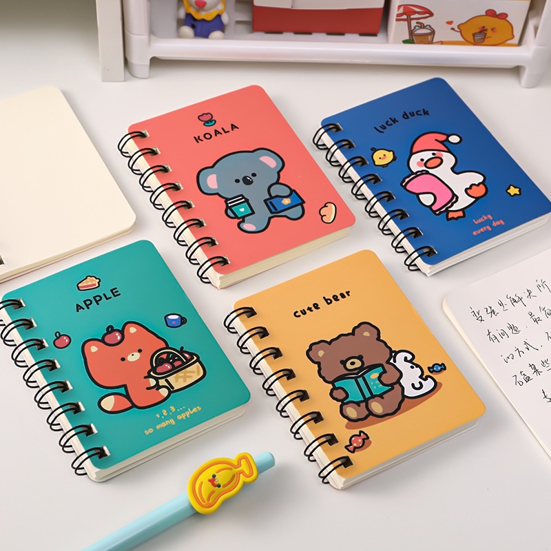 80 Pages A7 Roll Over Coil Note Book Cartoon Birthday Party Pack Door ...