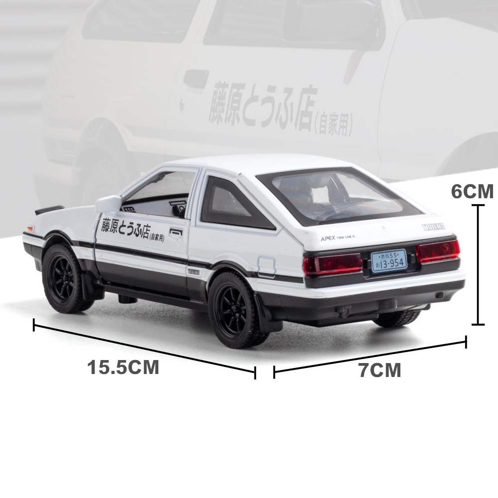 1:32 Initial D AE86 Scale Alloy Diecast Car Vehicle Models Model Sound ...
