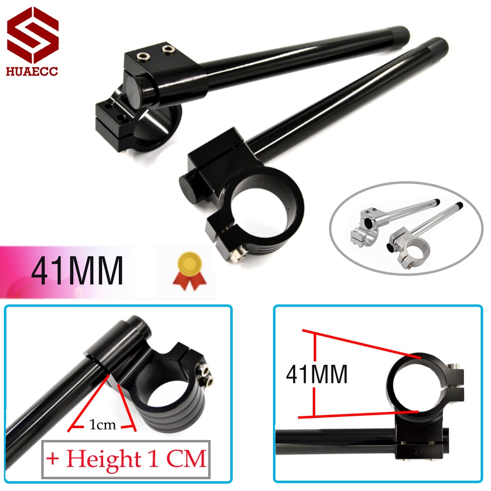 CNC 41mm Clip-Ons Handlebars Rised Riser Handle Bar Fork Tube for ...