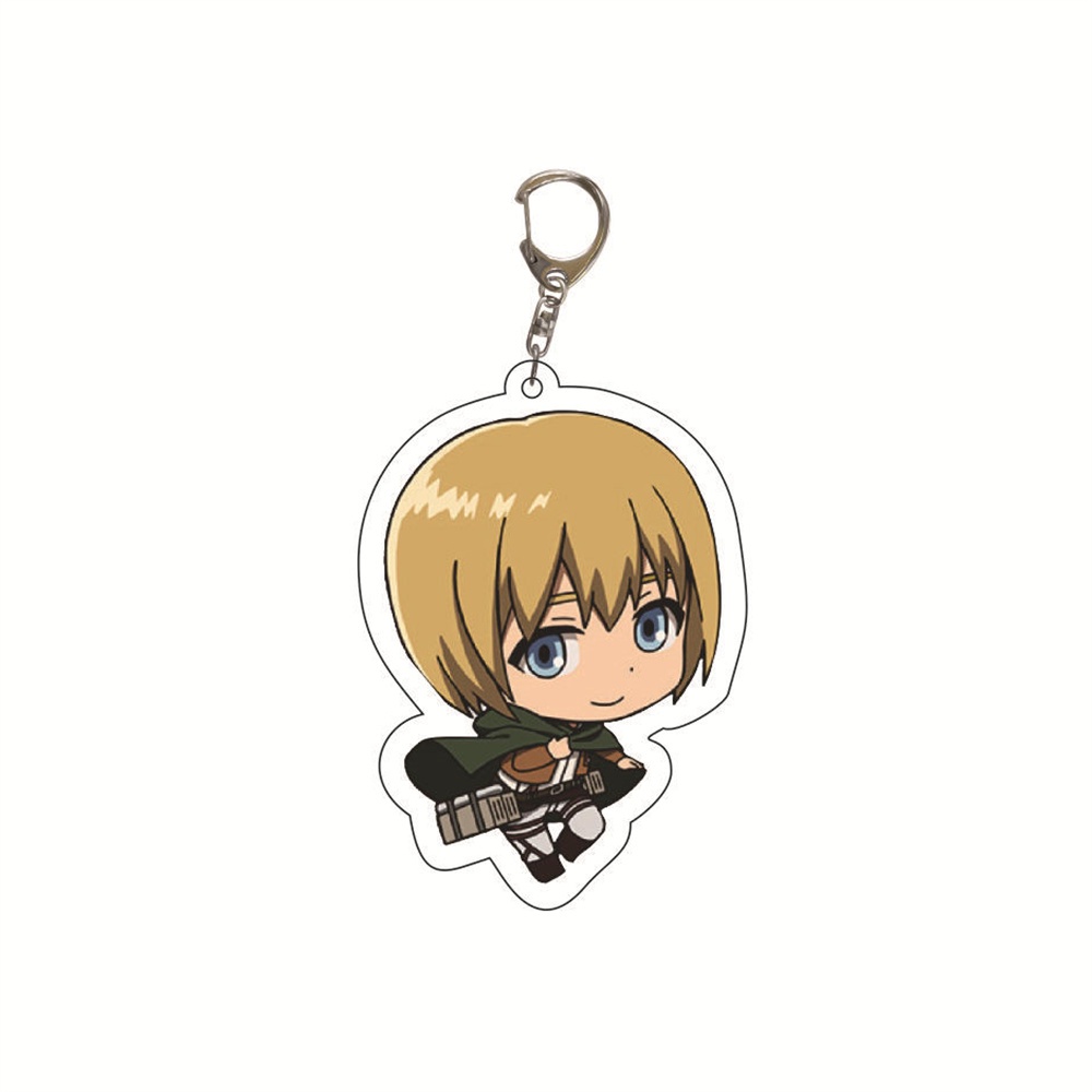 Anime Attack on Titan Levi Ackerman Eren Jaeger Key Chain Pendant ...