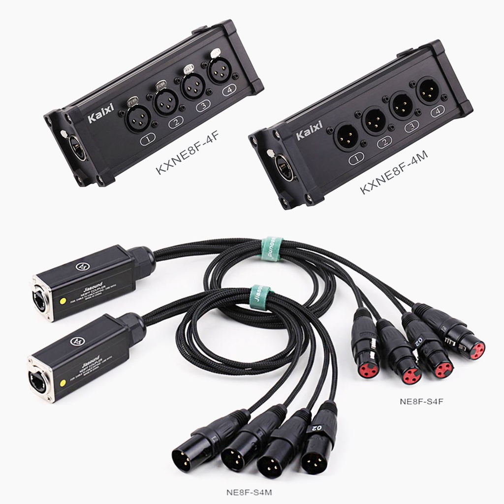XLR Audio Snake 4 Channel 3 Pin Multi Network Breakout for Stage and ...