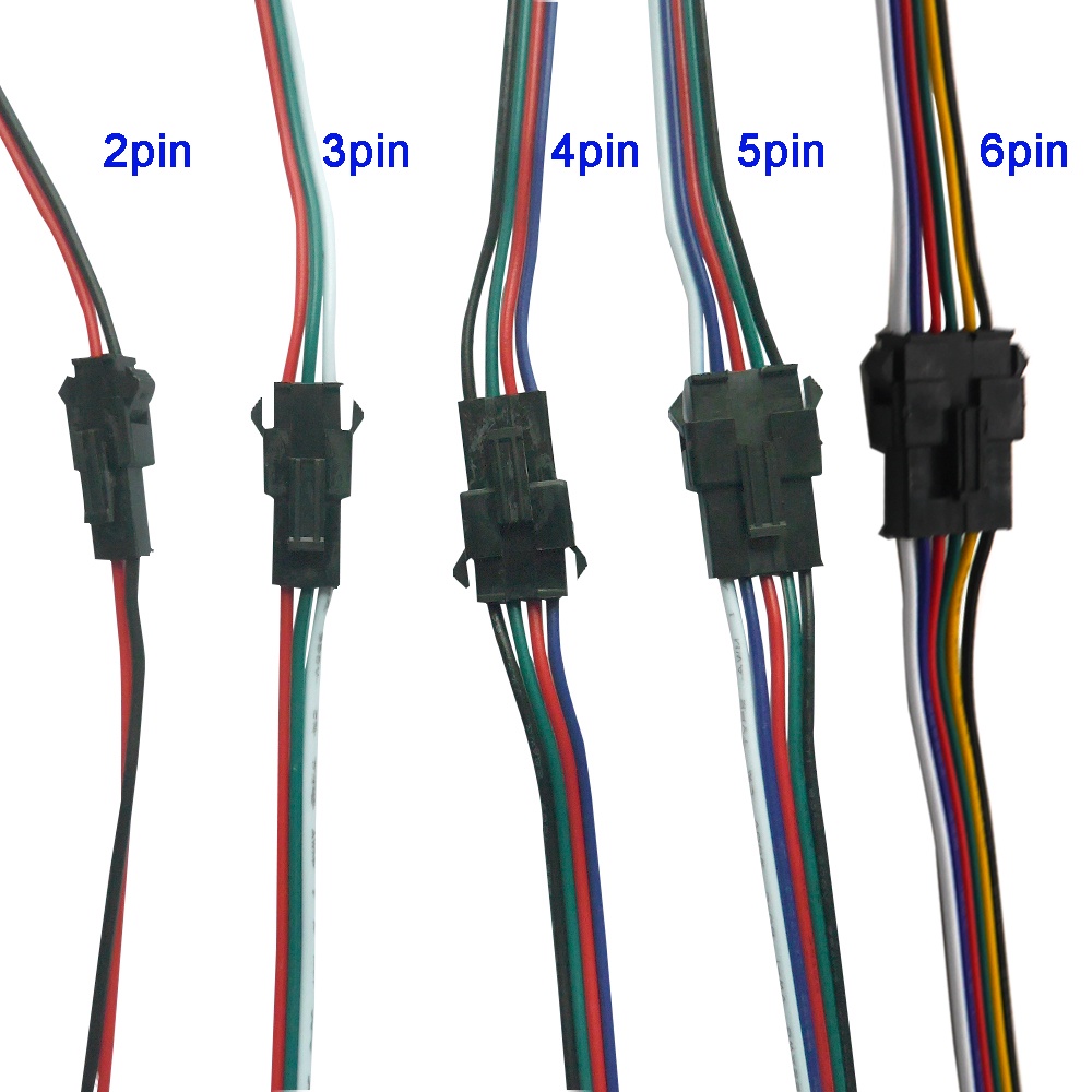 10Pairs 15cm JST SM 2P 3P 4P 5P 6P Plug Socket Male to Female Wire ...