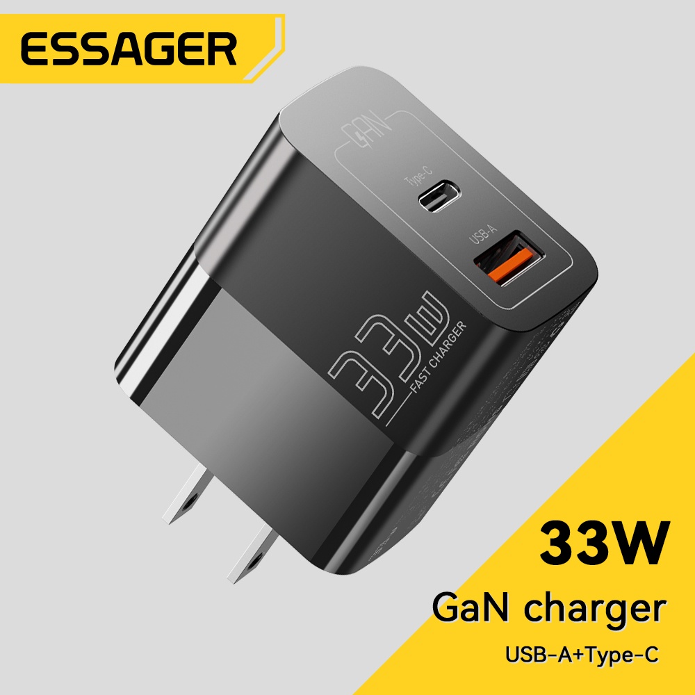 Essager USB C Charger 33W GaN Type C PD Fast Charging For iP 14 13 12 11 Pro Max XS 8 P For iPd ...