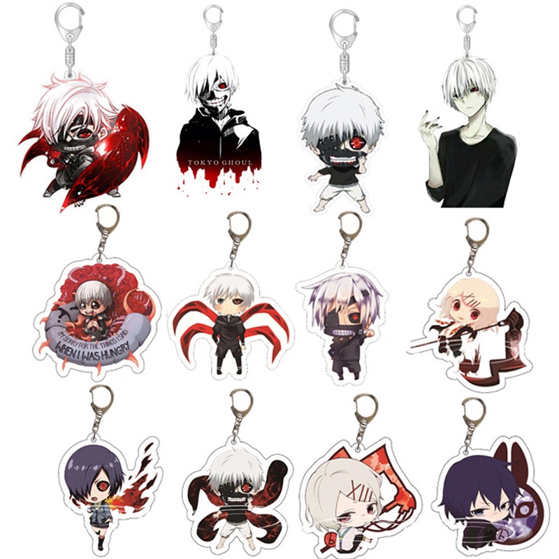 1pcs Hot Anime Keychain Tokyo Ghoul Keychain Kaneki Ken Key Chain ...