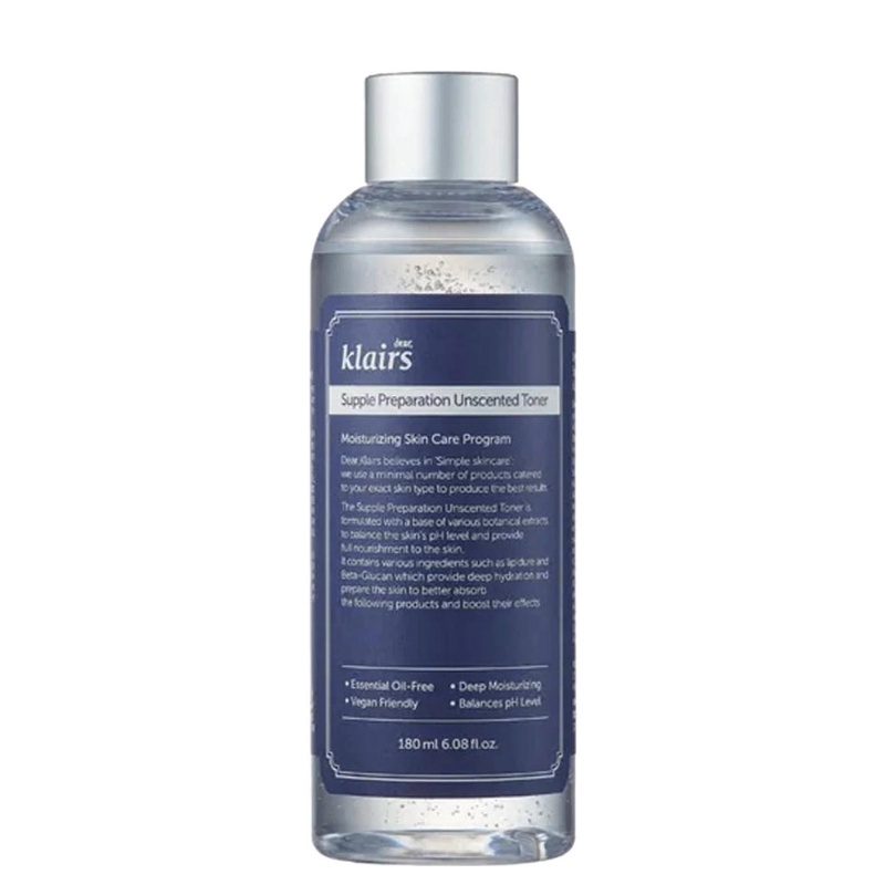 Klairs Supple Preparation Unscented Toner 6.08 fl.oz / 180ml (2028.12 ...
