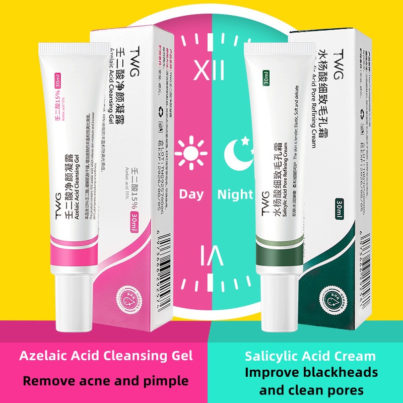 TWG Salicylic Pore Shrinking Cream Improves Blackheads Azelaic Acid ...