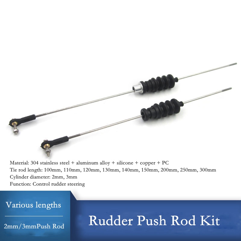 RC Boat Push Rod Kit Include M2/M3 Eod End +Rubber Bellows Seals+ M2/M3 ...