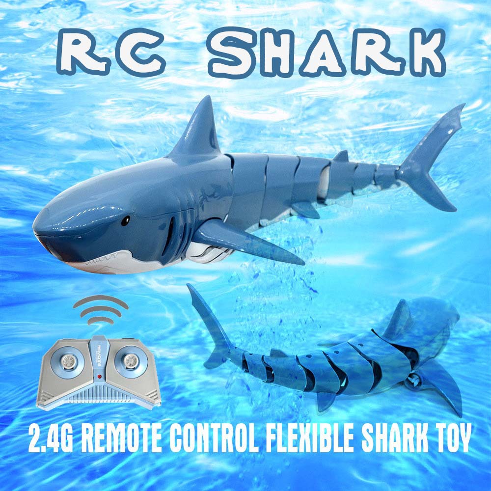 Remote Control Shark Rechargeable Bionic Electric Machine Fish ...
