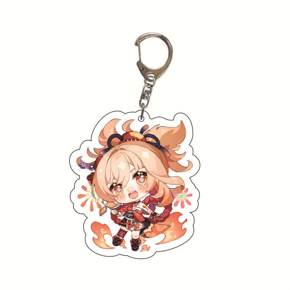 Cute Genshin Impact Game Character Acrylic Keychain SAYU Yoimiya Kazuha ...