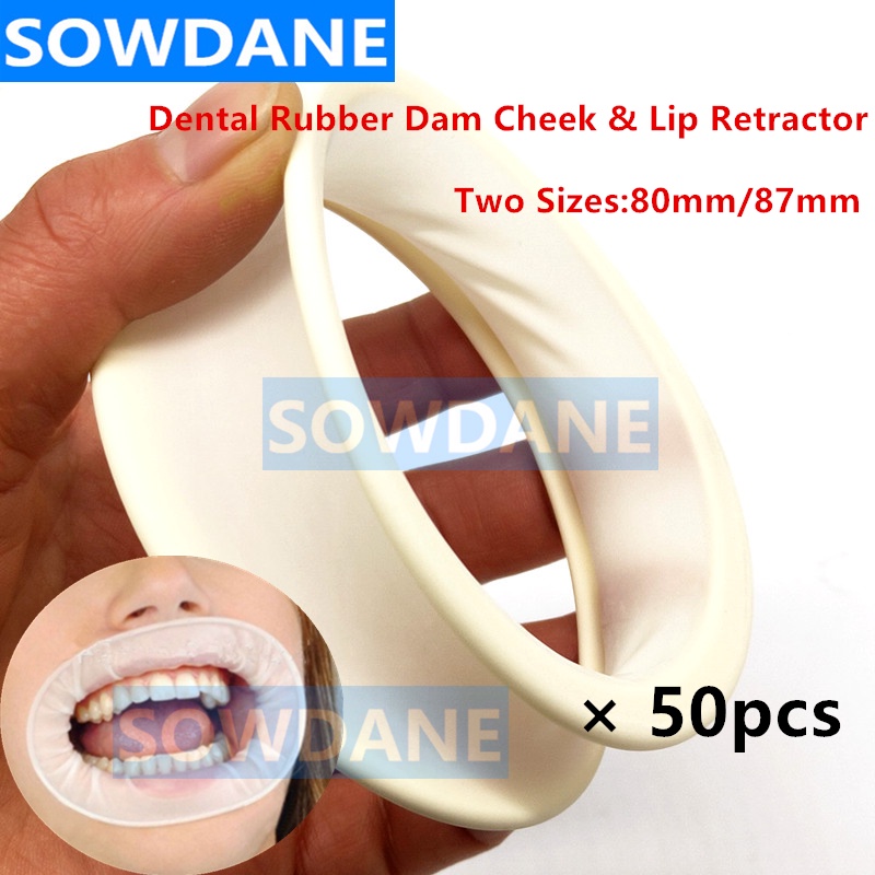 50pcs Dental Disposable Rubber Mouth Opener Oral Cheek Expanders ...