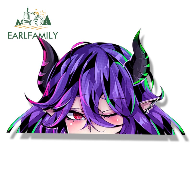 EARLFAMILY Ahegao Vermeil Fanart Car Sticker Anime Vermeil In Gold ...