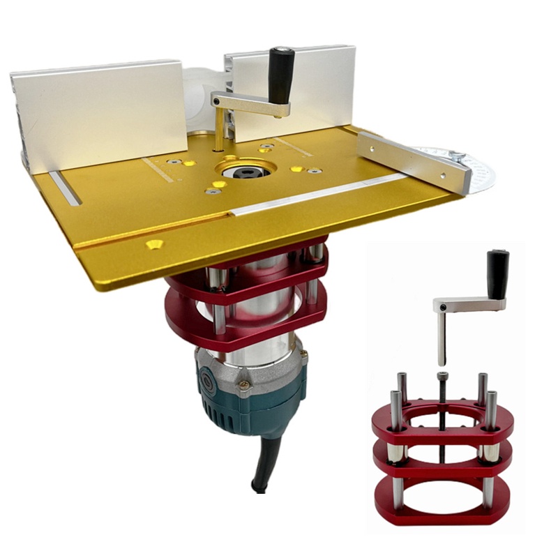 Wood Router Plunge Base Router Lift W/ Aluminum Router Table Insert ...