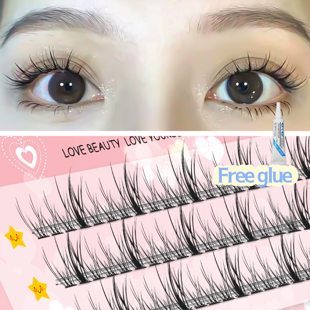 *with glue* AimeeOran Angel Eyelashes Comic Eyelashes Professional ...