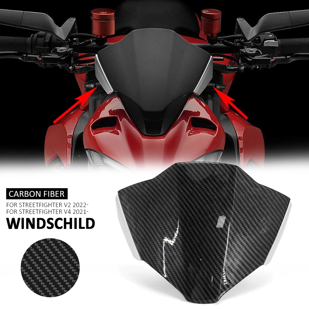 Motorcycle Windshield Windscreen For Ducati Streetfighter V2 ...