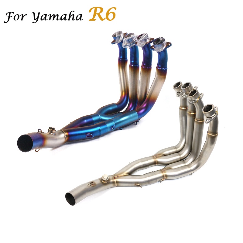 YZF-R6 2006-2014 Motorcycle Modified Exhaust Muffler Front Header Pipe ...