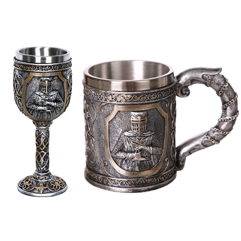 Medieval Templar Crusader Knight Mug Suit Of Armor Knight Of the Cross ...