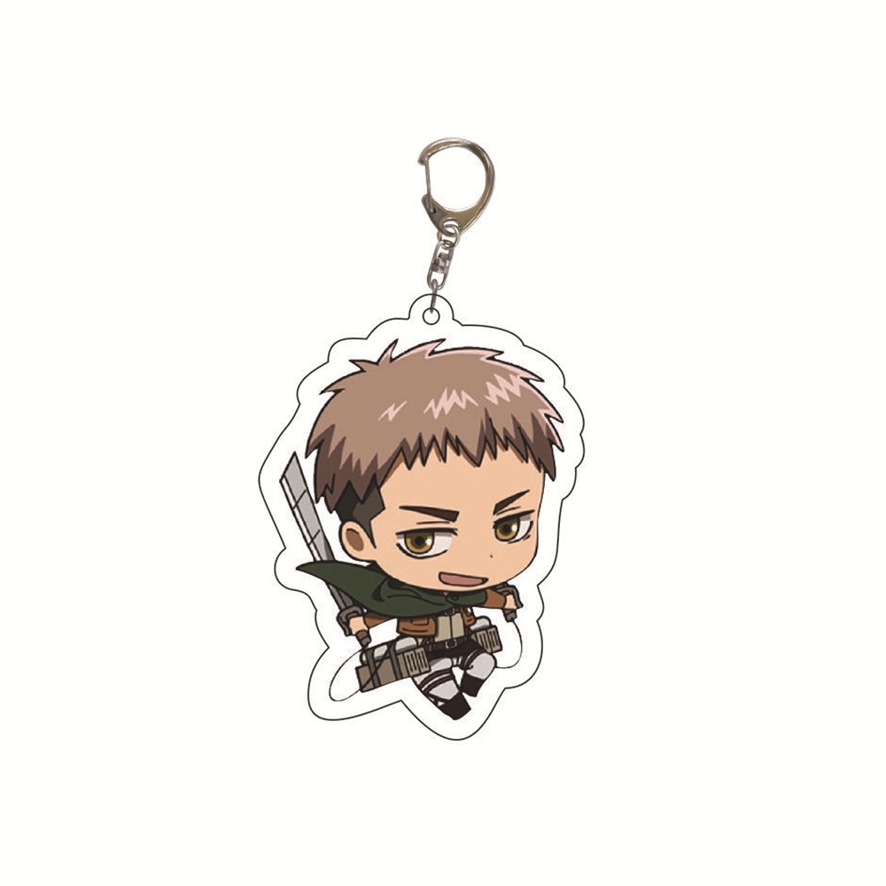 Anime Attack on Titan Levi Ackerman Eren Jaeger Key Chain Pendant ...