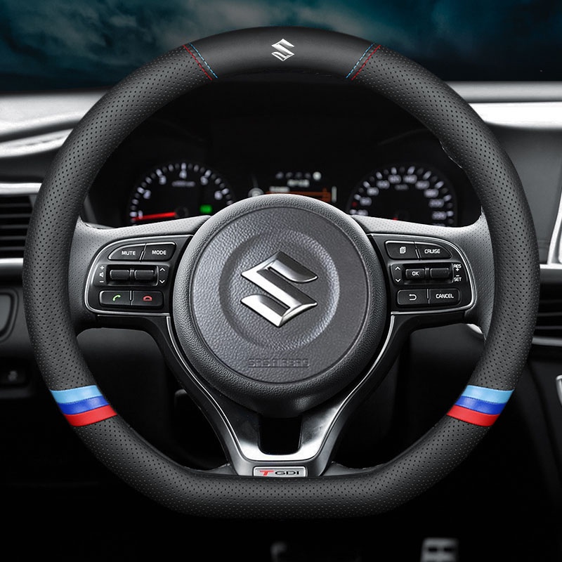 NEW Very Thin Car Steering Wheel Cover 3 Lines Sport For SUZUKI Swift ...